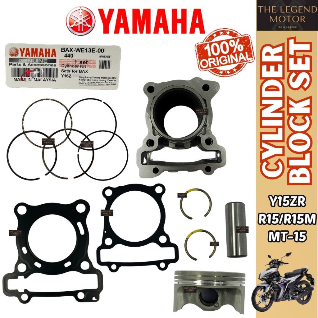 R15 MT15 R15M Y16ZR Y16 Cylinder Block Complete Set Blok Piston Ring ...