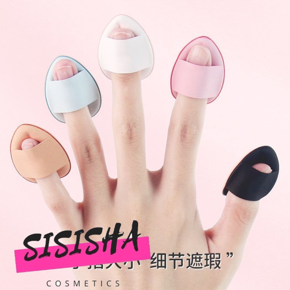 Mini Finger Puff Fingertip Makeup Cushion Puff Small Concealer Thumb ...