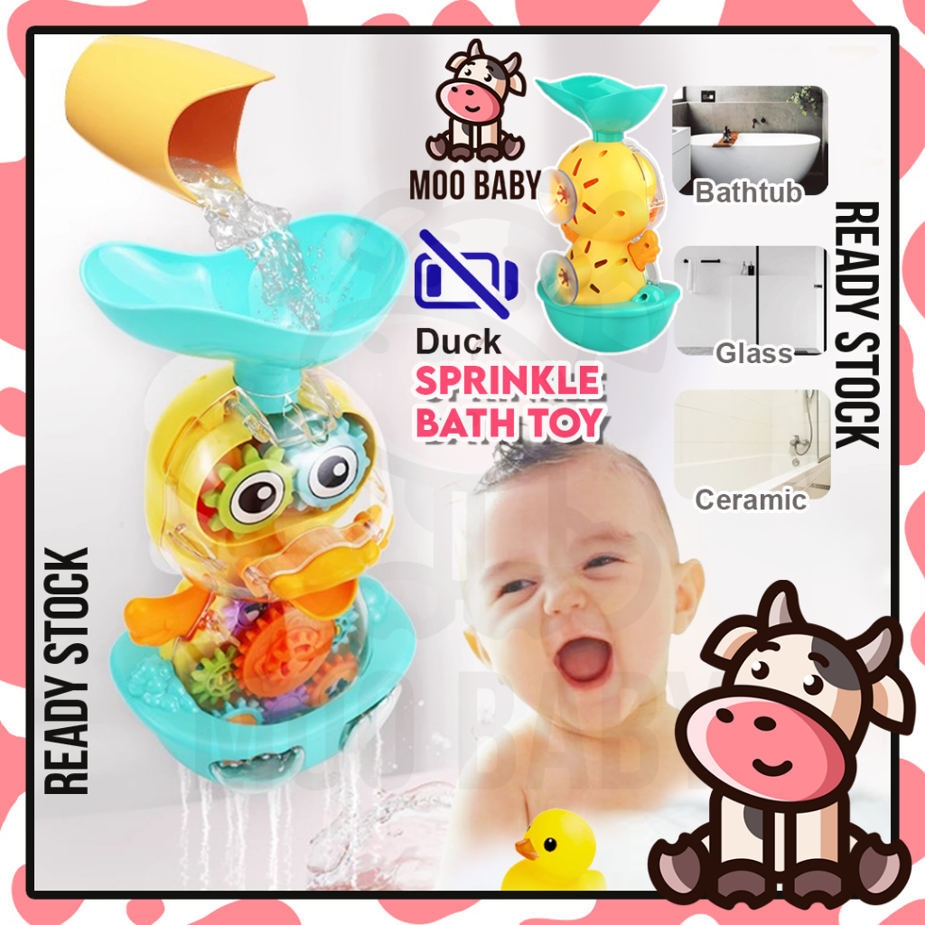 Moo Baby Toy Baby Bath Toy Sprinkle Duck Baby Bath Toys for Kids Mainan ...