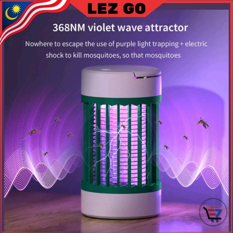 USB Electric Mosquito Killer Lamp Night Light Portable Rechargeable ...