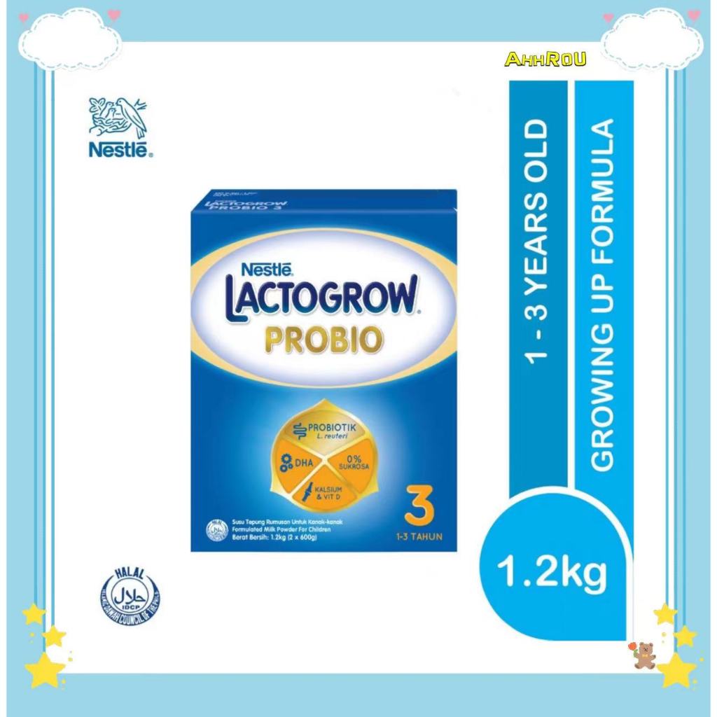 Nestle Lactogrow Probio 3 Milk Powder (1.2kg) | Shopee Malaysia
