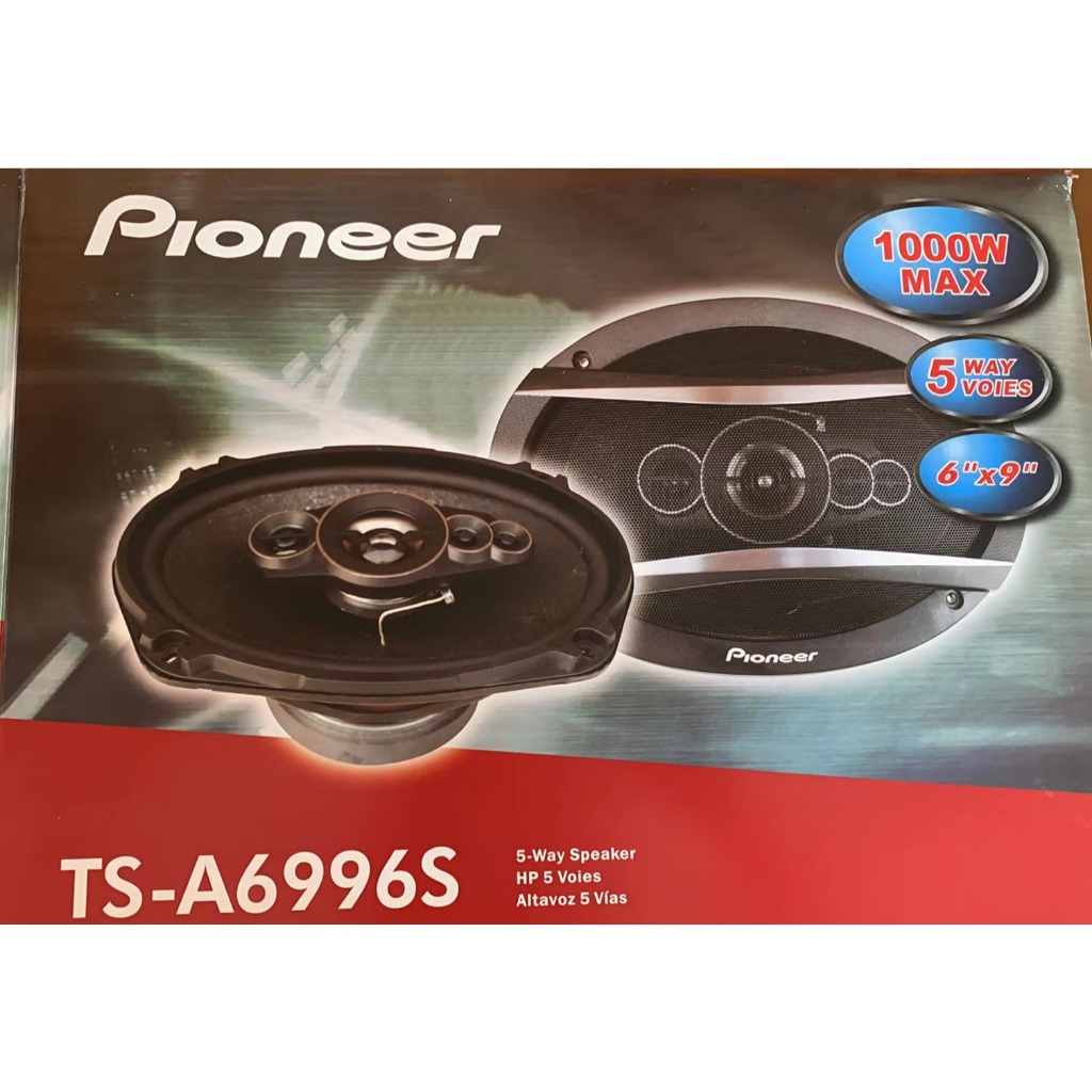 Sony PIONEER Speaker BUJUR TS-A6996S 1000W 5WAY 6X9 MID BASS Pioneer ...