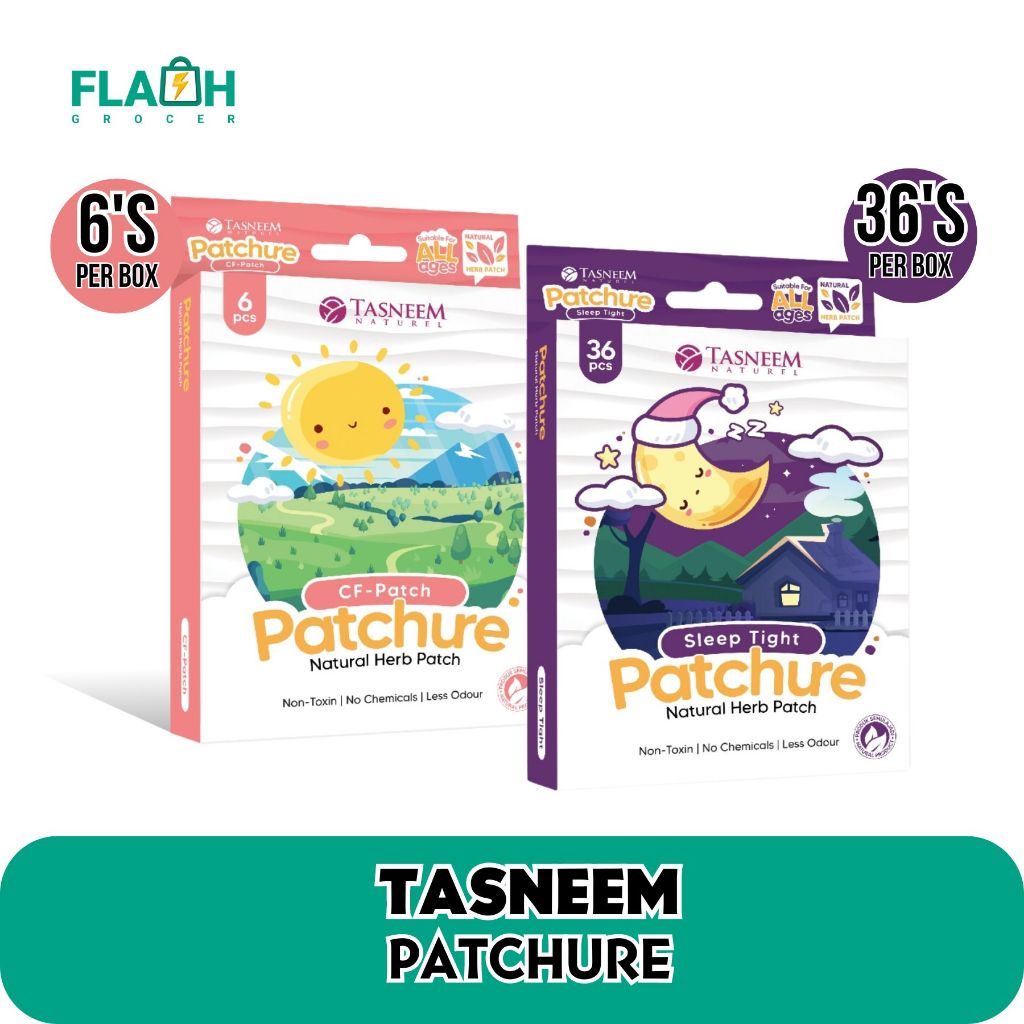 Tasneem- Natural Herb Patch- (Sleep Tight- 36's / CF- Patch- 6's) Ready ...