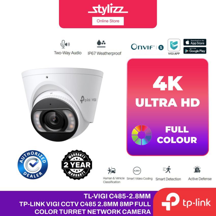 TP-LINK C485 2.8mm VIGI 8MP Full-Color Turret Network CCTV Camera | Shopee Malaysia