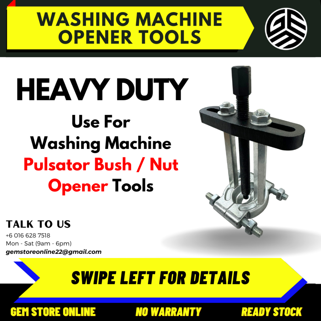 (FULL SET) Washing Machine Pulsator Bush / Screw /Nut Removal Opener ...