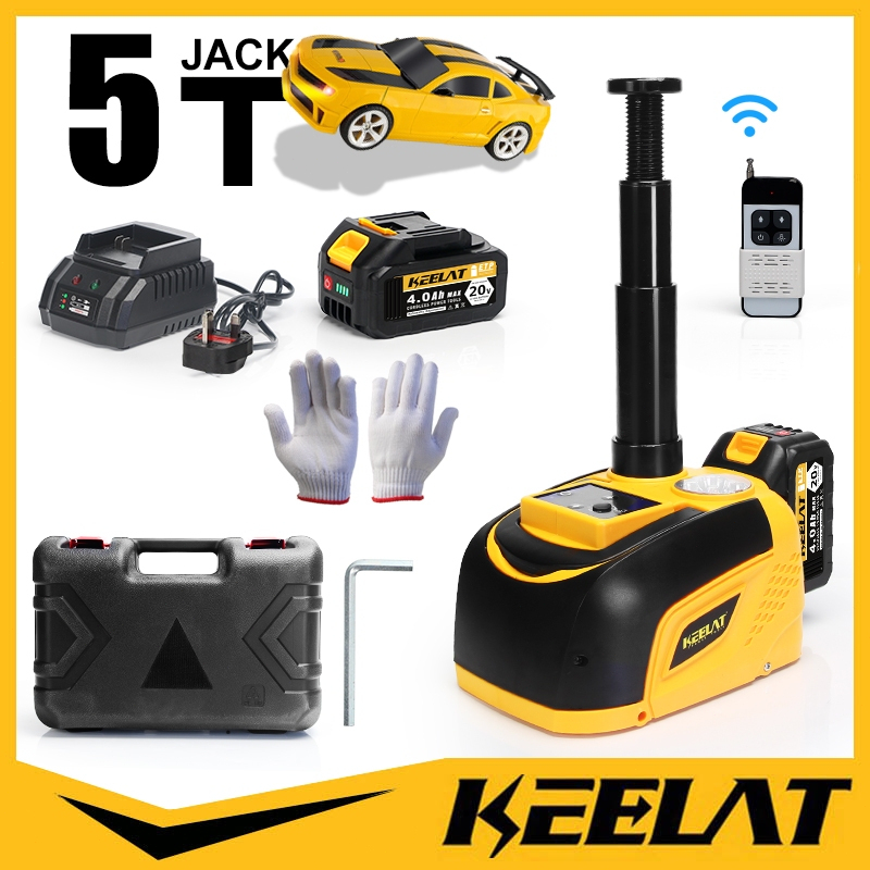 Keelat Electric Car Jack 20V 5 Ton Cordless Car Jack Battery Electric ...