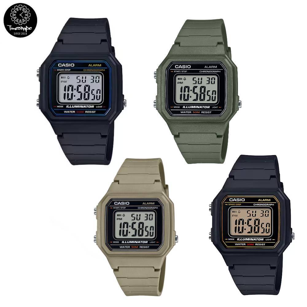 Original Casio General W-217H-1A / W-217H-3A / W-217H-5A / W-217H-9A ...