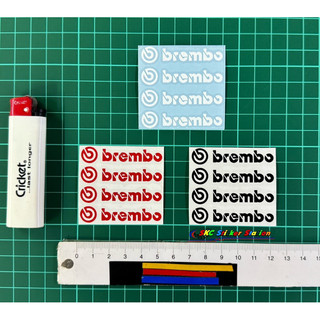 Brembo Sticker Restore Sticker ( 4 size available) White/Red/Black ...