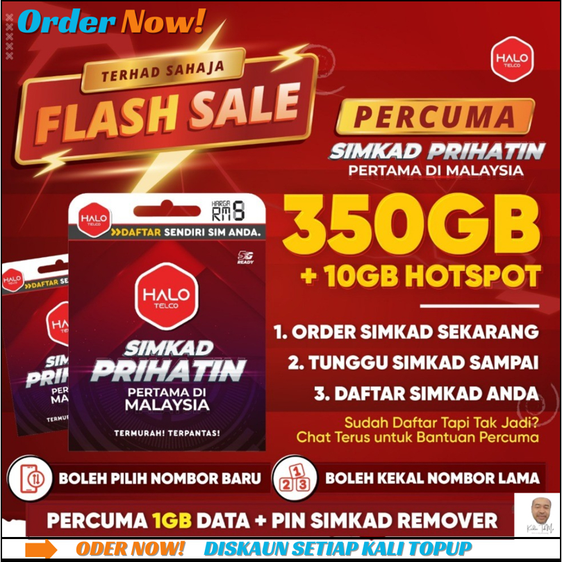 🔥[𝗦𝗜𝗠 𝗖𝗔𝗥𝗗 𝗛𝗔𝗟𝗢𝗧𝗘𝗟𝗖𝗢 𝗧𝗨𝗡𝗘𝗧𝗔𝗟𝗞] HALO EPIK - SimKad Unlimited Data & Call ...