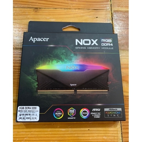 Apacer NOX RGB 8GB/16GB DDR4 3200MHz Gaming Ram (Original) | Shopee ...