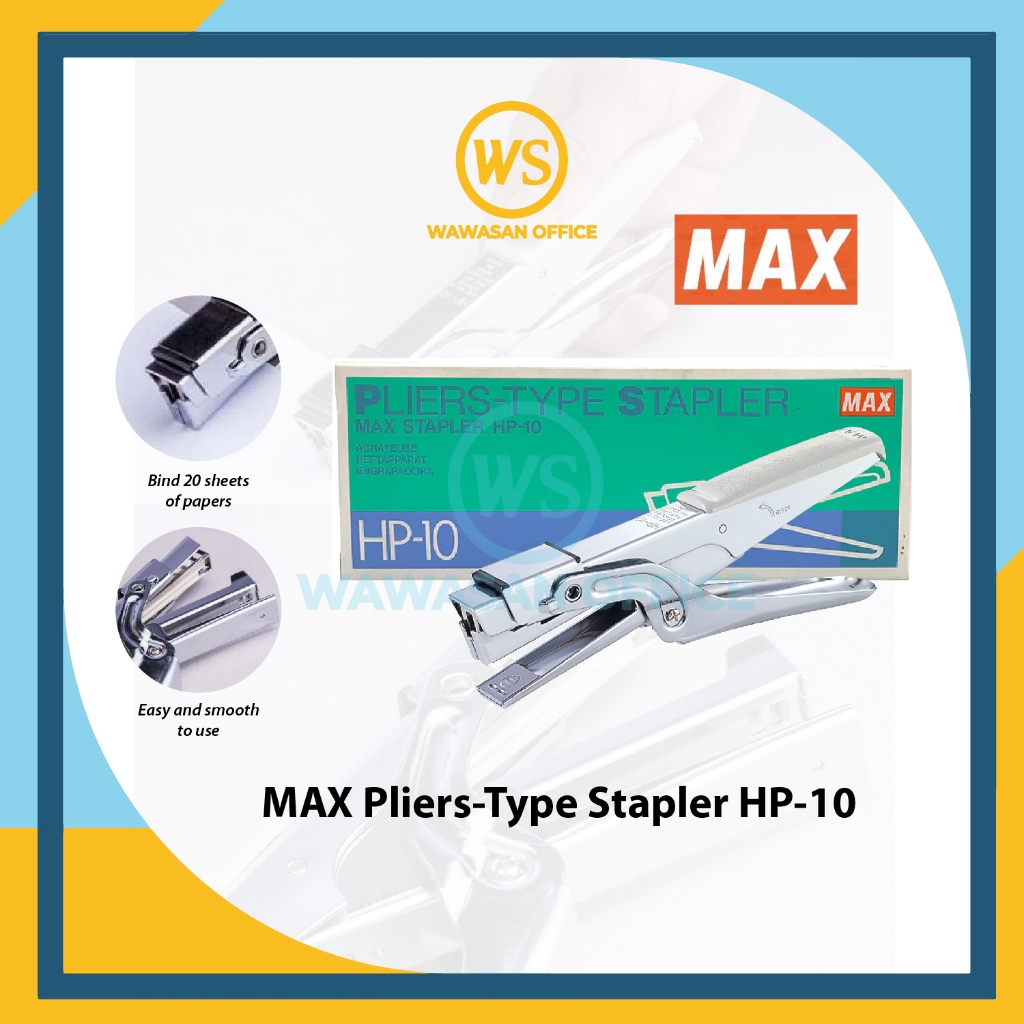 Max Stapler HP-10 / Pliers-Type Stapler / Stapler Plier Stapler / Paper ...