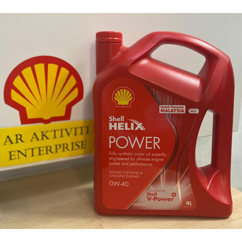 Shell Helix Power 0W-40 4L 100% Shell Original | Shopee Malaysia