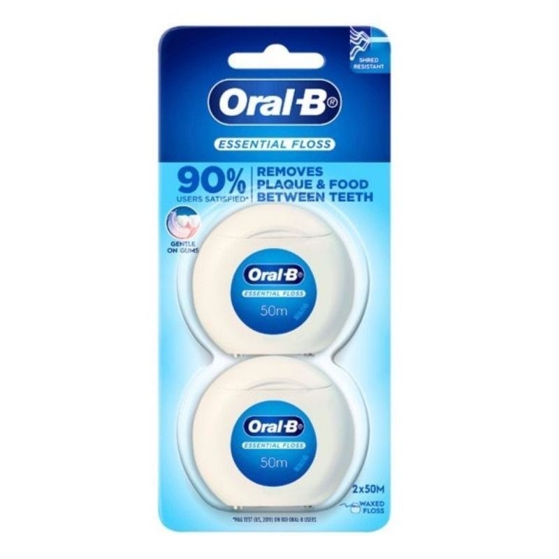 ORAL-B Essential Waxed Dental Floss 50m x 2 | Shopee Malaysia