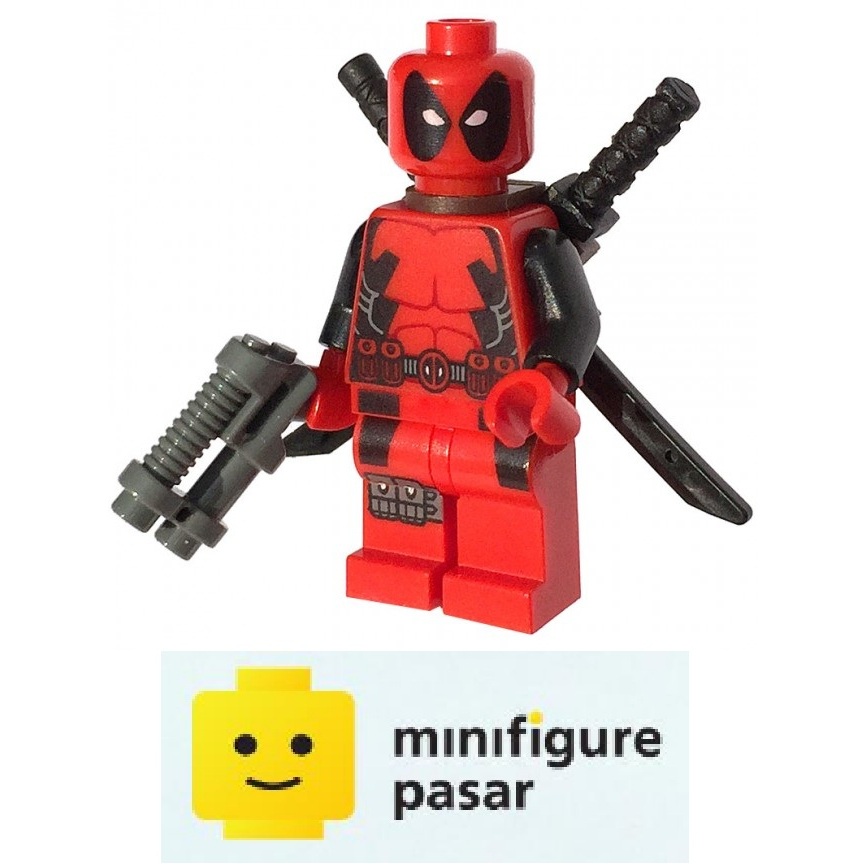 sh0032 Lego Marvel Super Heroes X-Men 6866 - Deadpool Minifigure - New ...
