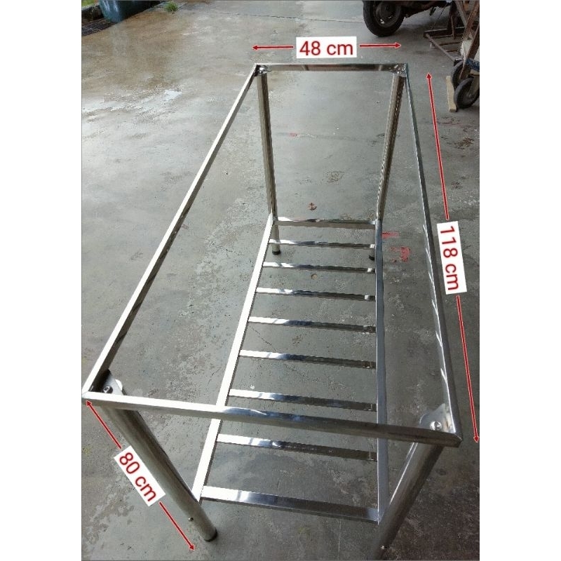 Portable Stainless Steel Stand Rack For Kitchen Sink 120cm x 50cm ...
