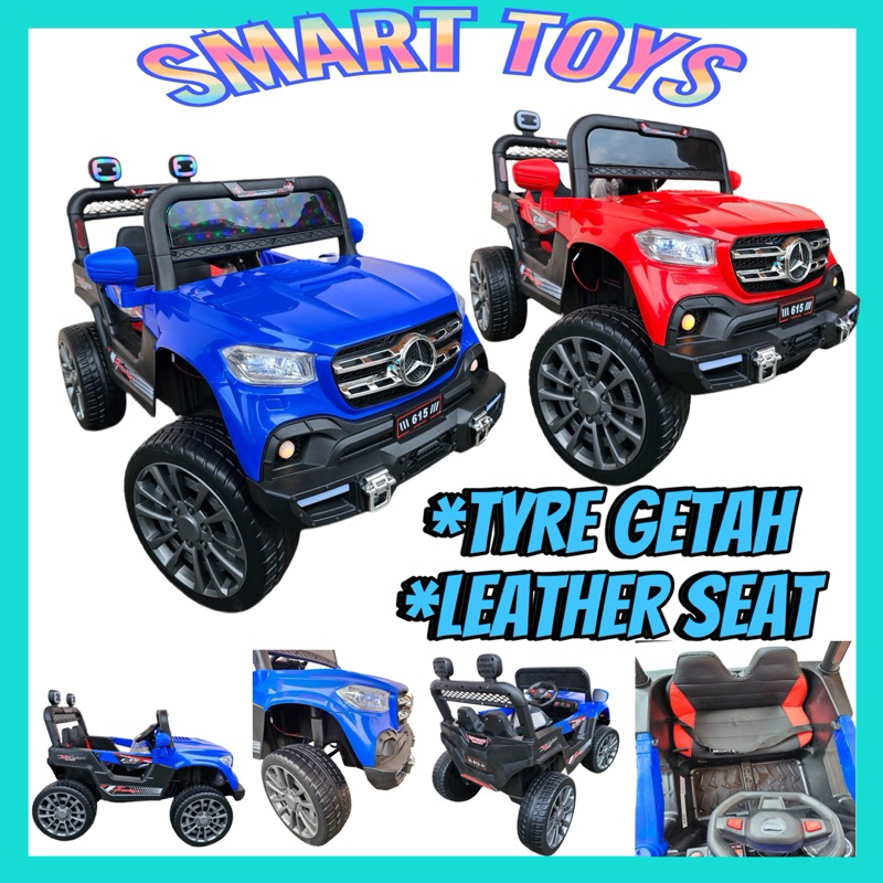 MERCEDES JEEP TAYAR GETAH KERETA BUDAK CHILDREN RIDE ON CAR KERERA ...