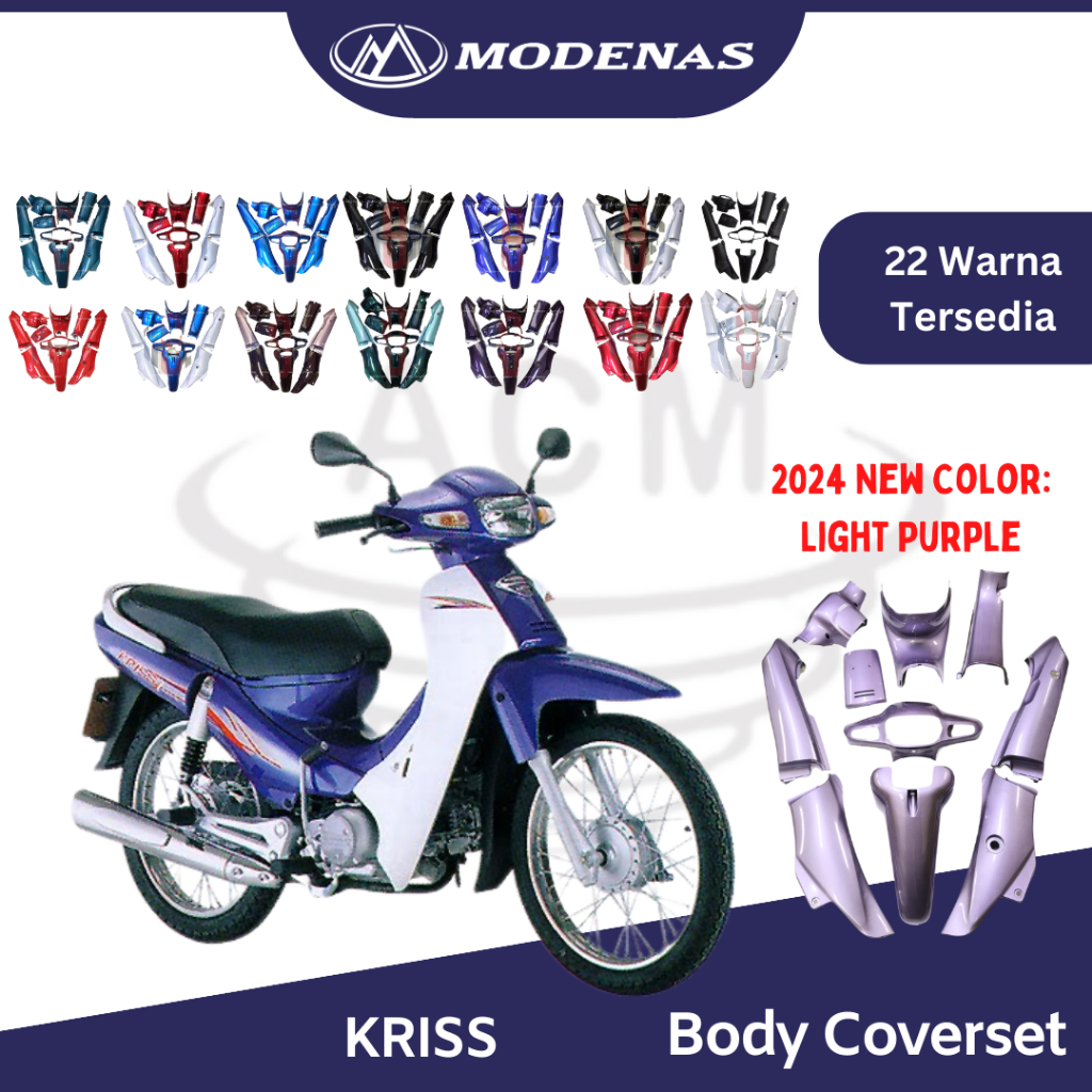 Modenas Kriss 100 Kriss110 1 2 FL Body Cover Set Color Parts Kriss100 Coverset Bodyset Caver HSH ...