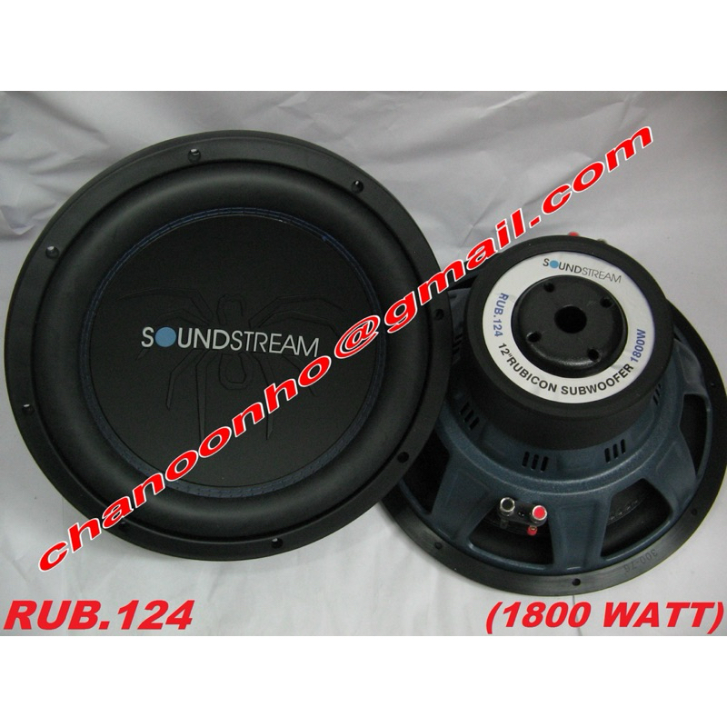 SOUNDSTREAM RUB.124 1800W DOUBLE MAGNET & DOUBLE VOICE COIL 12 INCH 4 ...