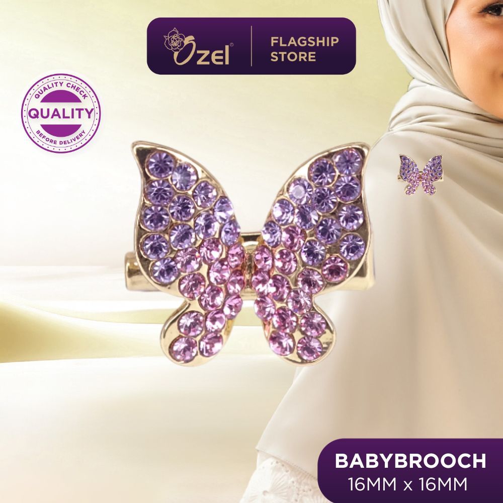 Ozel Baby Brooch Butterfly G32029 Kerongsang & Pin Tudung, Hijab ...
