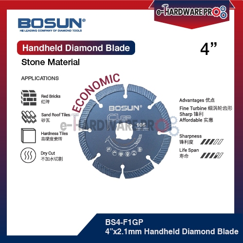 Bosun 4″ F1GP General Purpose Diamond Cutting Disc | Shopee Malaysia