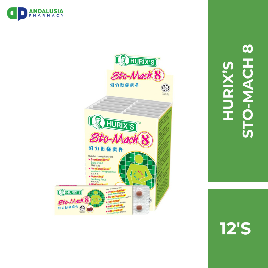 HURIX'S STO-MACH 8 TABLET 12'S | Shopee Malaysia