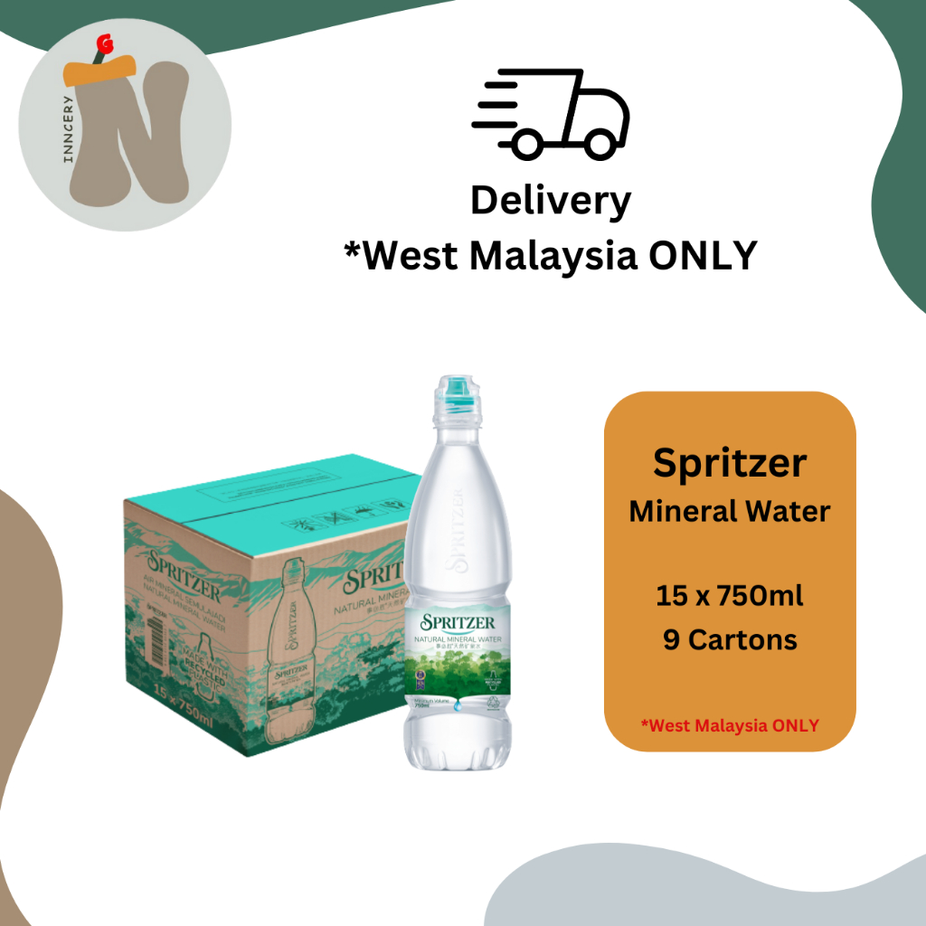 Spritzer Natural Mineral Water 15 x 750ml (9-12Cartons) | Shopee Malaysia