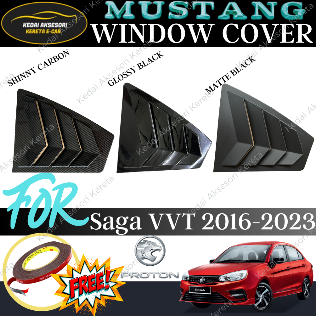 Proton Saga VVT 2016-2025 MC2 / MC3 Pelindung Cermin Tingkap Segi Tiga ...