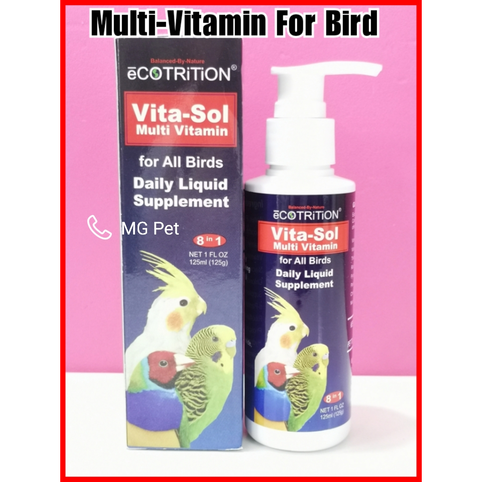 Ecotrition Vita Sol Daily Multivitamin Supplement 125ml (BIRD ...