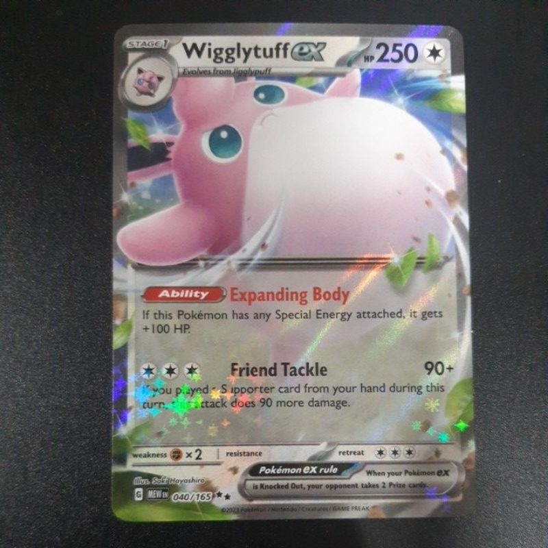 Pokemon Card TCG : Scarlet & Violet Pokemon 151 : Wigglytuff ex 040/165 ...