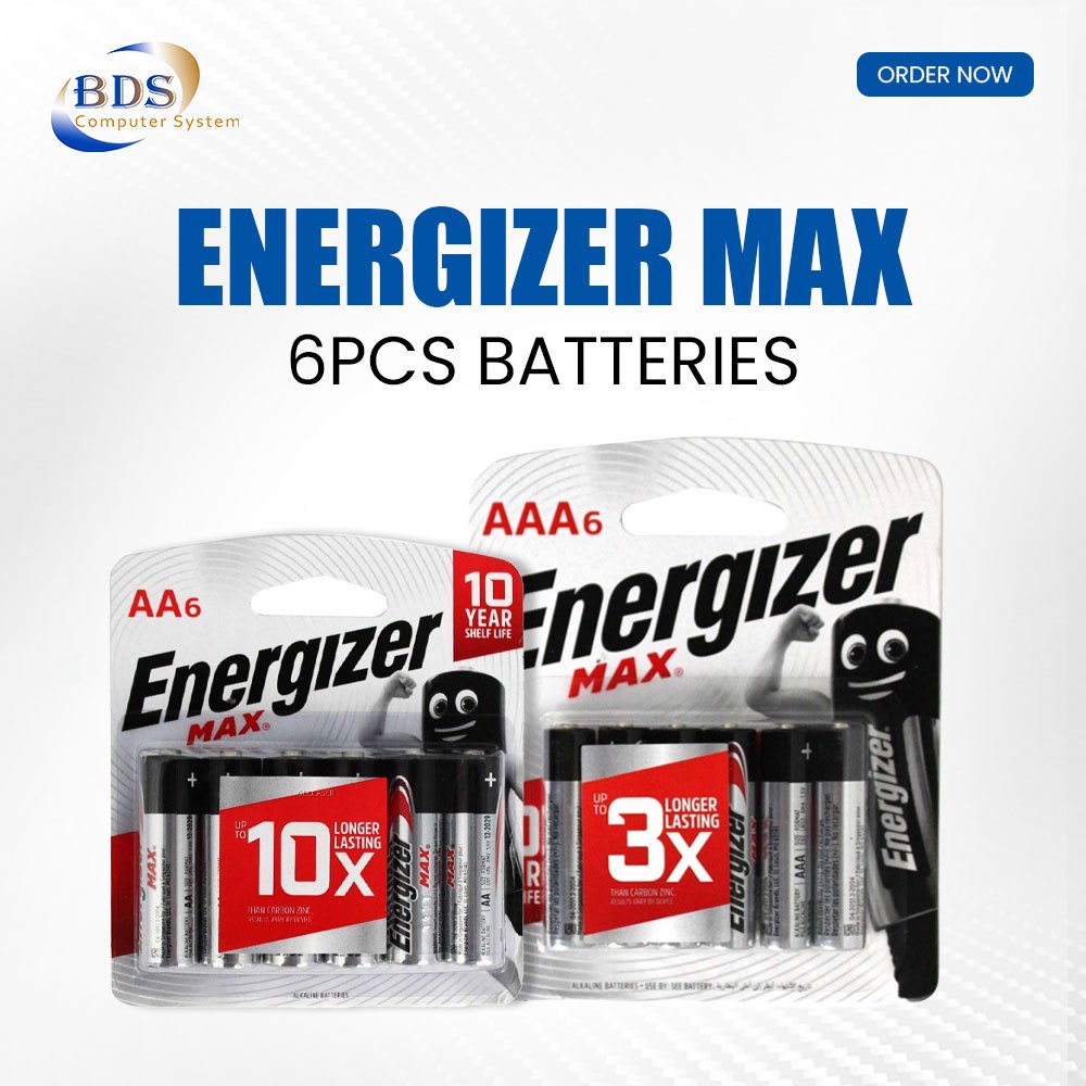 Energizer Max AAA 6pcs, AA 6pcs,Max AA 3pcs (2+1) battery,V9 battery ...