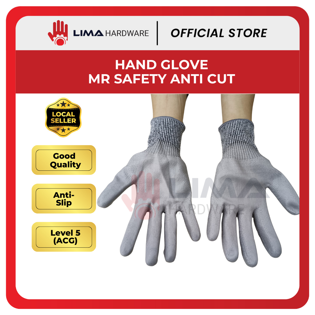 HAND GLOVE - MR SAFETY ANTI CUT - LEVEL 5 (ACG) | Shopee Malaysia