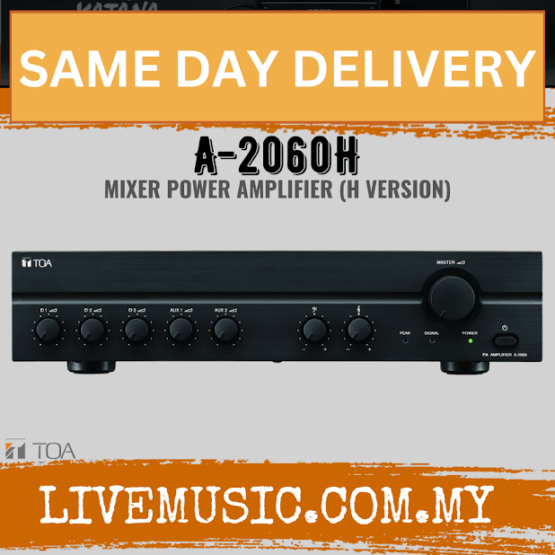 TOA A-2060H Mixer Power Amplifier - H version ( A2060H / A2060 / A ...