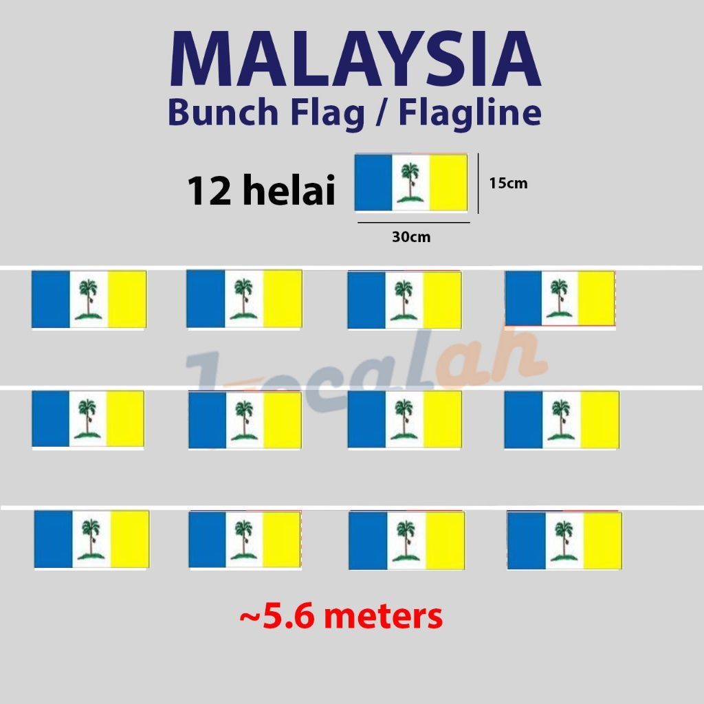 Malaysia Flagline Bunch Flag / All States Bunch Flags / Bendera ...