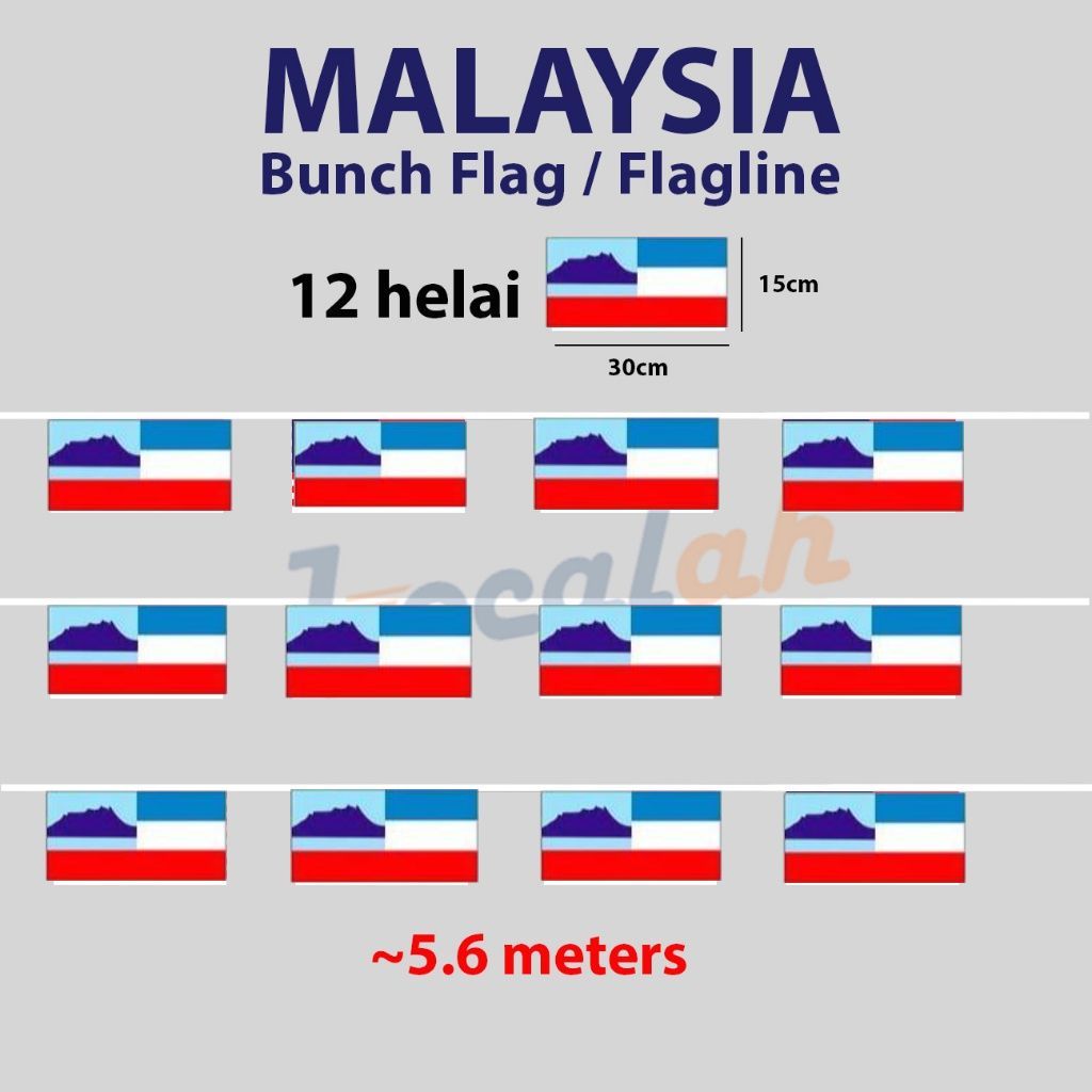 Malaysia Flagline Bunch Flag / All States Bunch Flags / Bendera ...