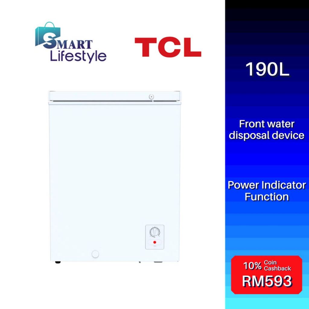 TCL 190L 3 Star Chest Freezer TCF-190FC | Shopee Malaysia