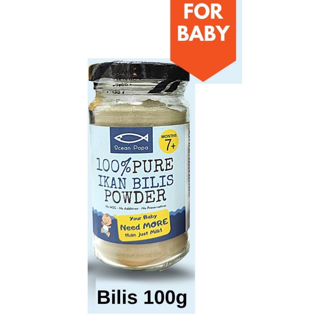 Ocean Papa Ikan Bilis Baby Seasoning Food, 7+ Months, 100g | Shopee ...