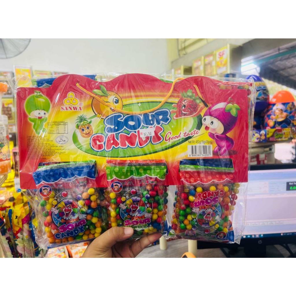 30S SANWA SOUR CANDY / GULA MASAM HALAL | Shopee Malaysia