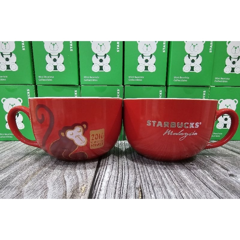 Starbucks Malaysia Exclusive Monkey Lunar Year Ceramic Mug 11oz ...