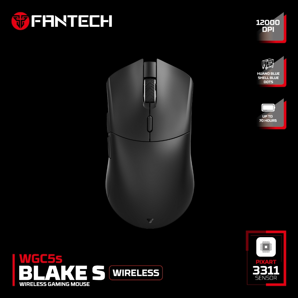 FANTECH WGC5 Blake / WGC5s Blake S Wireless Gaming Mouse for Pro Gamer ...