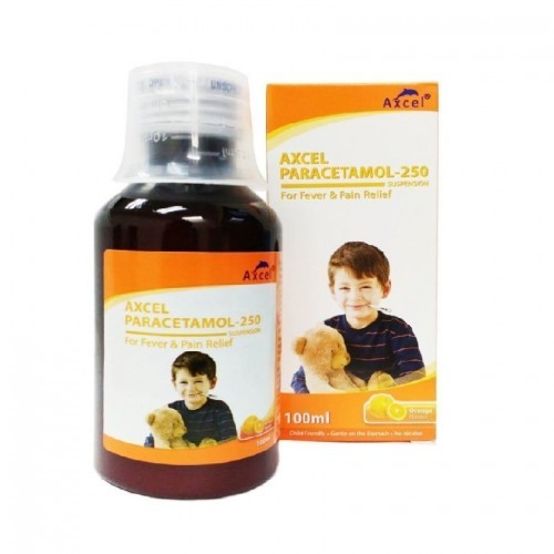 AXCEL PARACETAMOL SUSPENSION 250MG 100ML (ORANGE FLAVOUR) | Shopee Malaysia