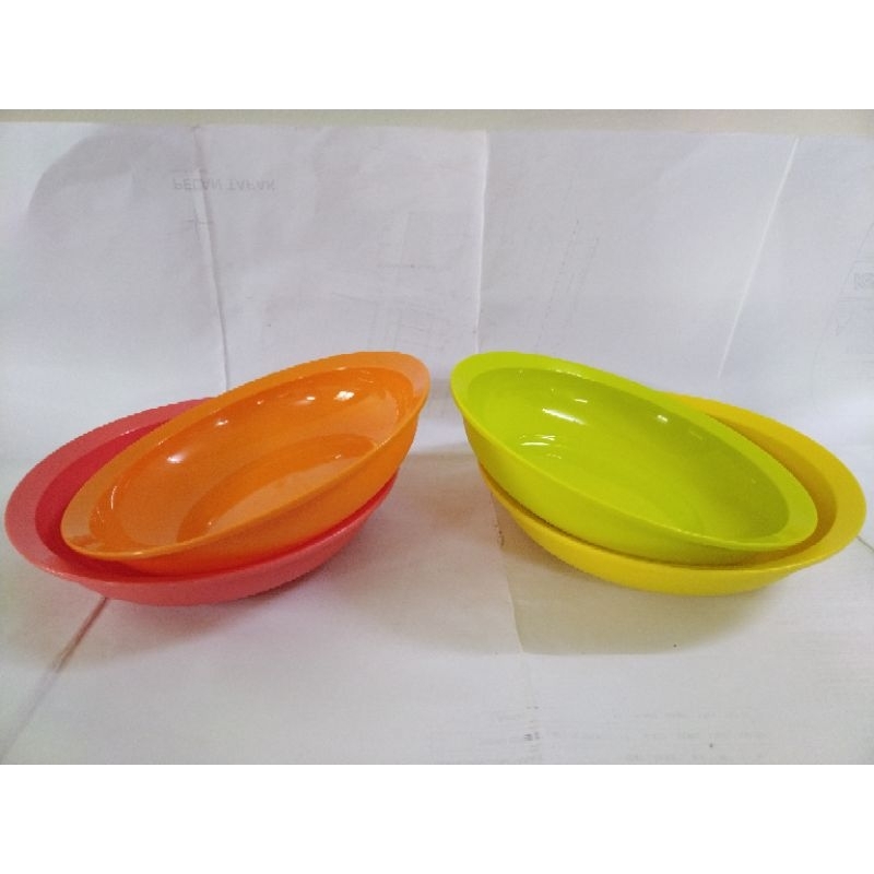 TUPPERWARE Large Deep Plates (1) 700ml | Shopee Malaysia