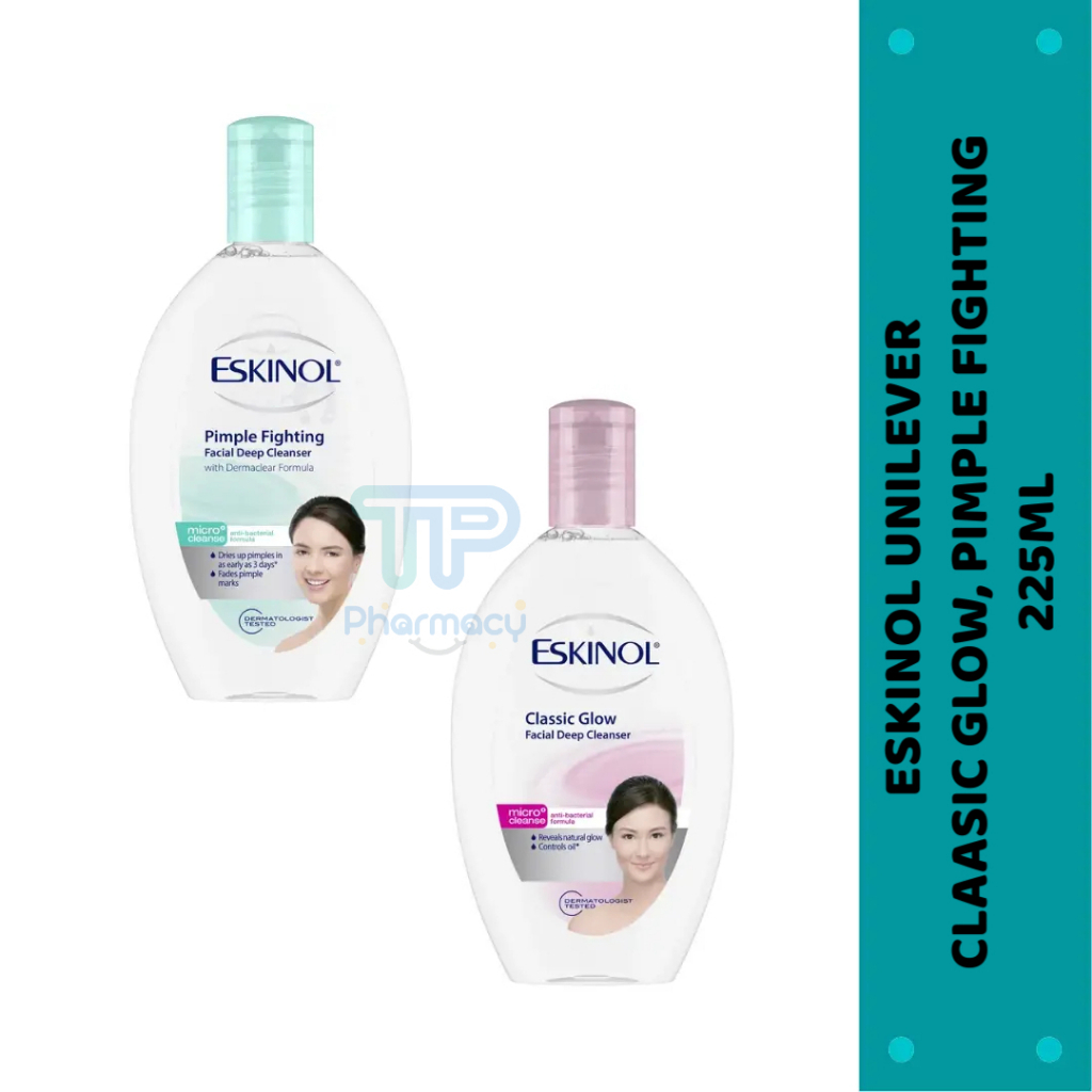 Toner Unilever Eskinol Pimple Fighting Classic Glow 225ml | Shopee Malaysia