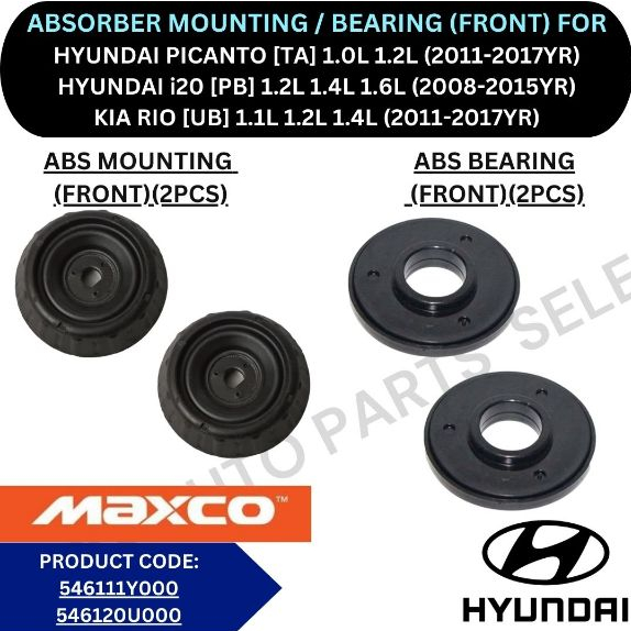 ABSORBER MOUNTING, COVER, BEARING (FRONT) FOR HYUNDAI PICANTO [TA] '11 ...