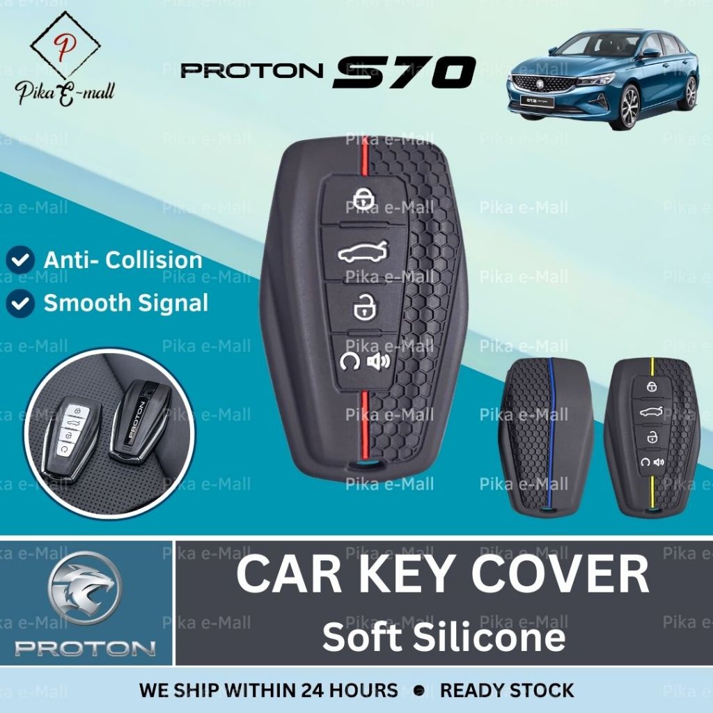 PROTON S70 Key Cover Silicone Cover Kunci s70 Key Case Remote Cover ...