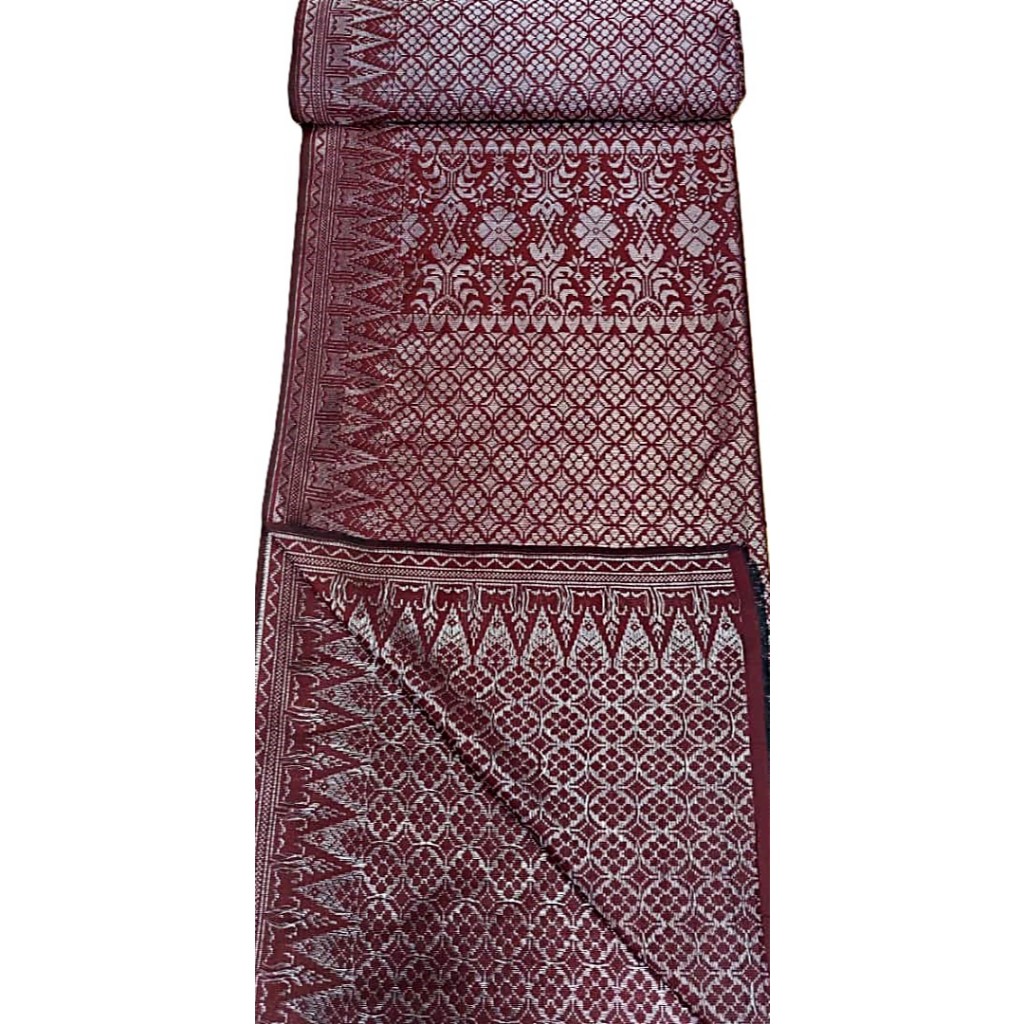 * #OPMB01 * KAIN SONGKET OPEN METER BUNGA PENUH DGN KEPALA * TENUN ...