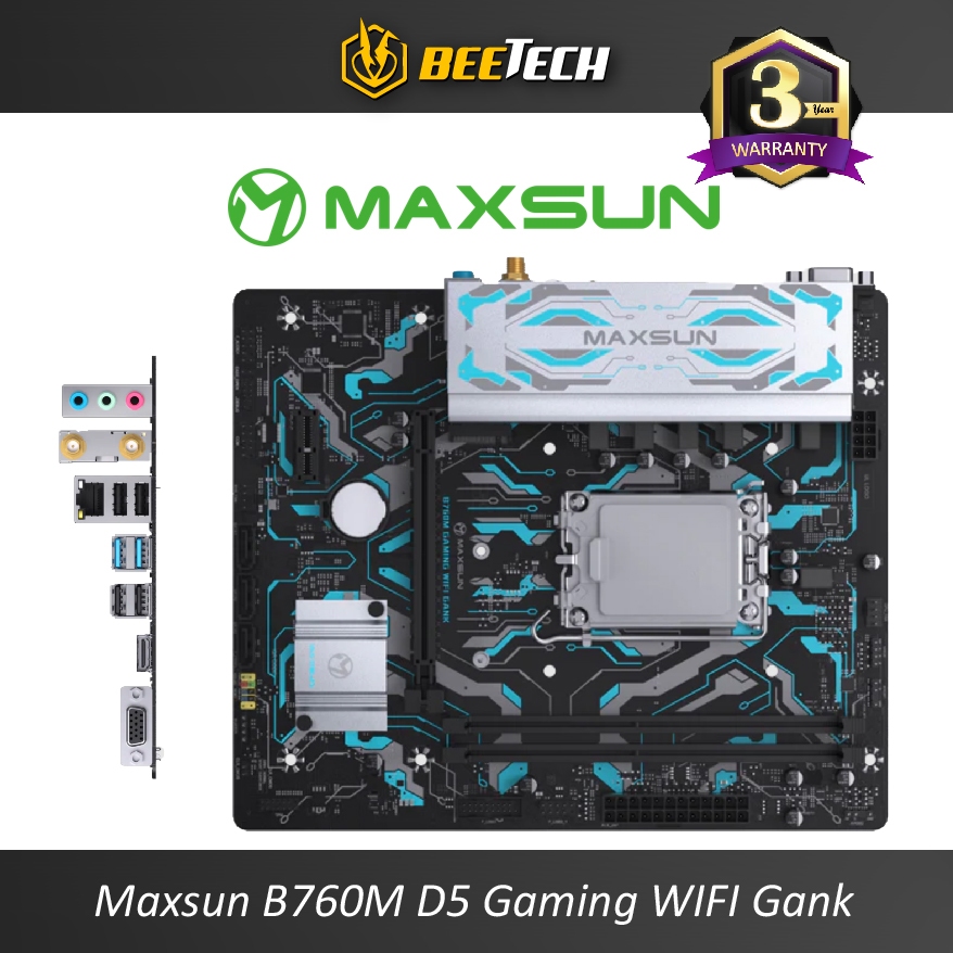 Maxsun B760M DDR5 Gaming WIFI Gank Motherboard | Shopee Malaysia