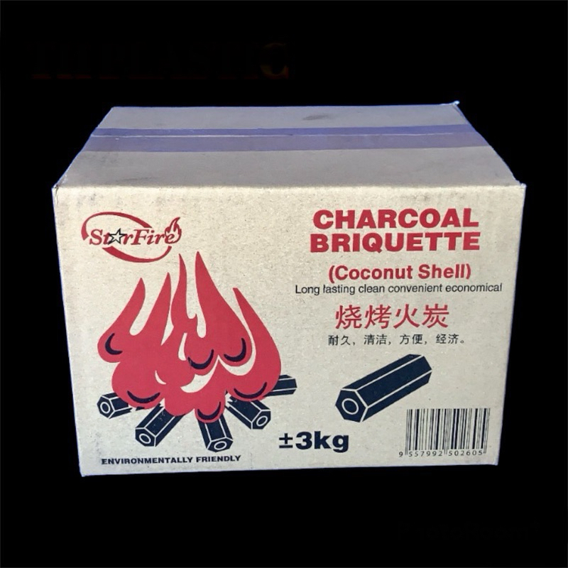 3KG Arang BBQ High Quality Barbeque Charcoal / Fire Starters / Arang Kayu | Shopee Malaysia