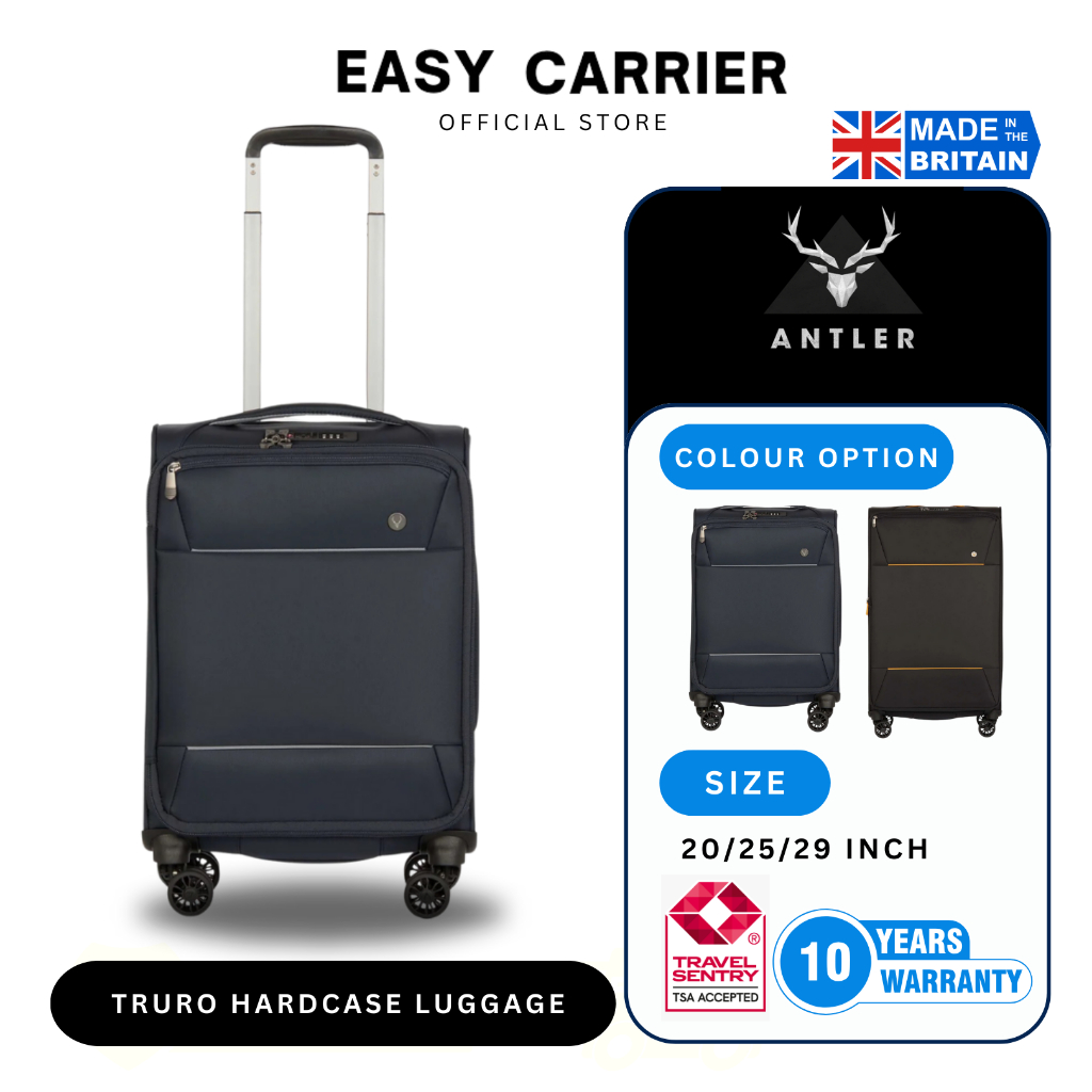 [READY STOCK] ANTLER BRIXHAM 100% NYLON SOFTCASE LUGGAGE 20" - 29 ...