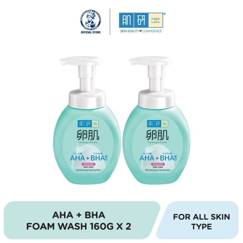 Hada Labo AHA/BHA Foaming Wash (160ml x 2) | Shopee Malaysia