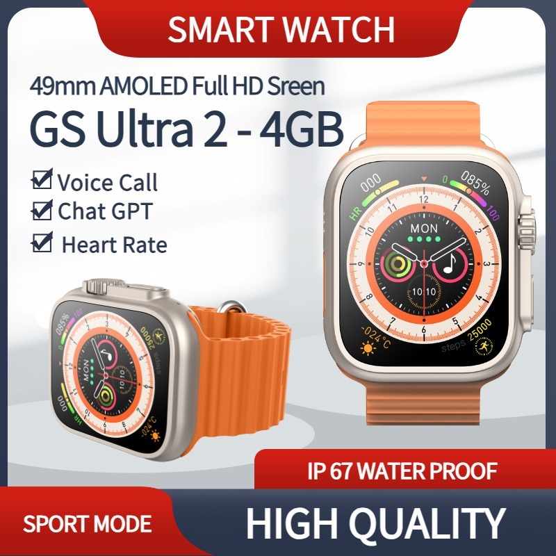 【COD & Free Shipping Smart Watch 】GS Ultra 2 Smart Wacth - 4GB Memory ...